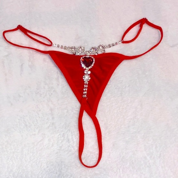 Intimates & Sleepwear | Ruby Red Bedazzled Jewel G String | Poshmark